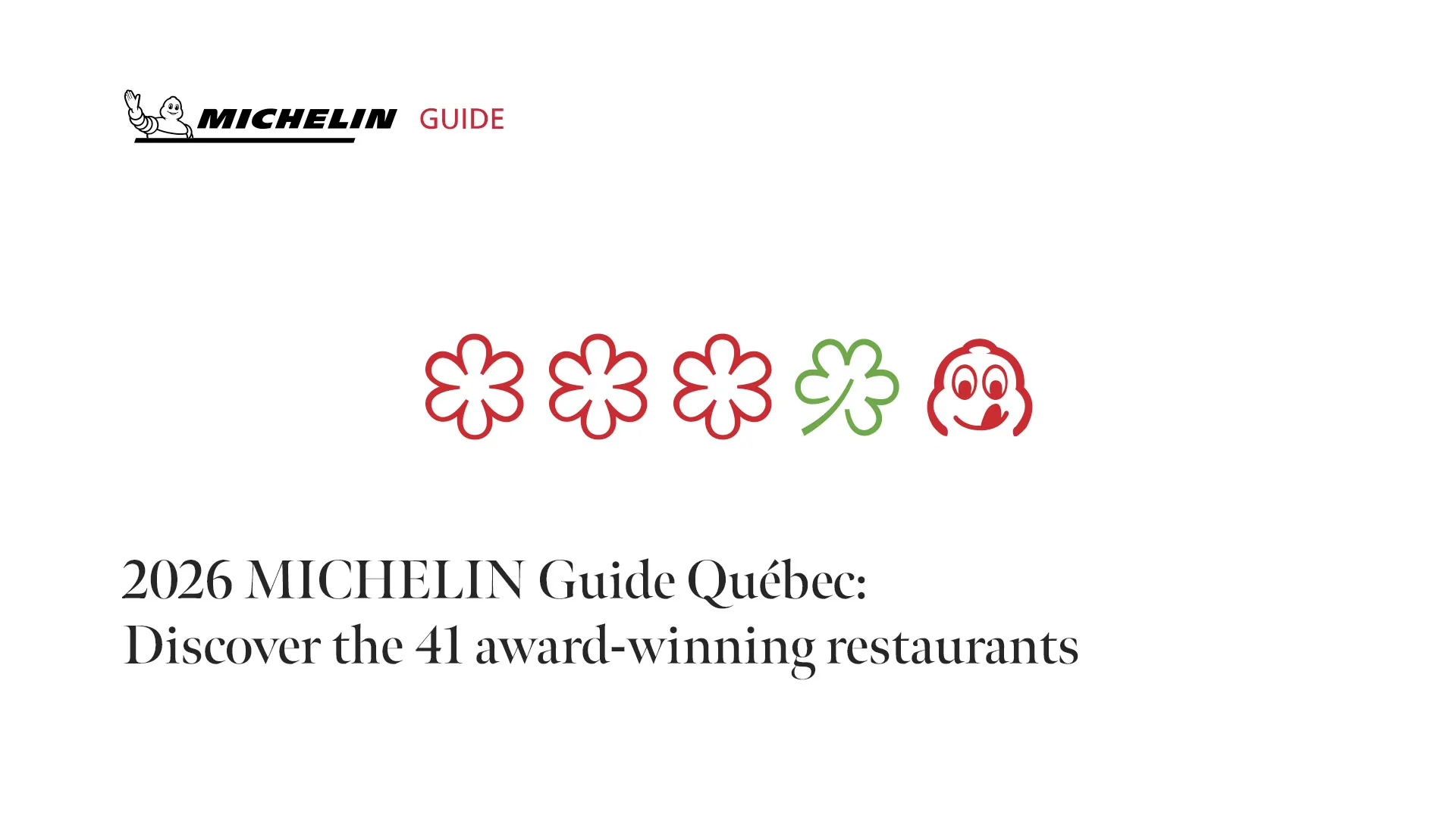 Discover the 2026 MICHELIN Guide Québec restaurants | Gentologie